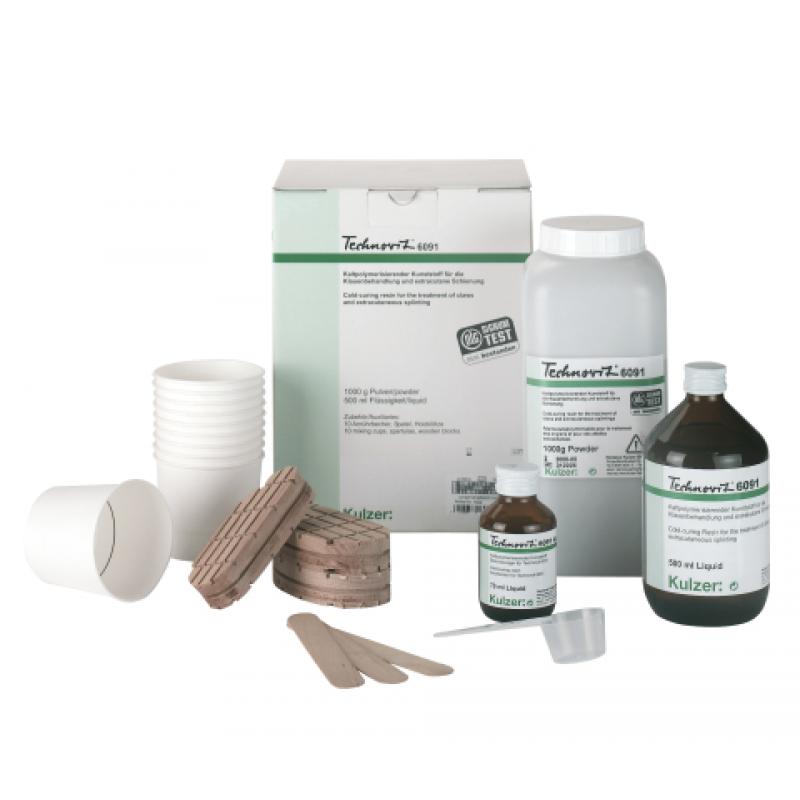 Kit Technovit 6091 Resina Unghioni Bovini | Colla + Suolette + Accessori Variante kit Technovit 6091